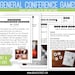 General Conference Packet for Kids "listening Games" - Etsy