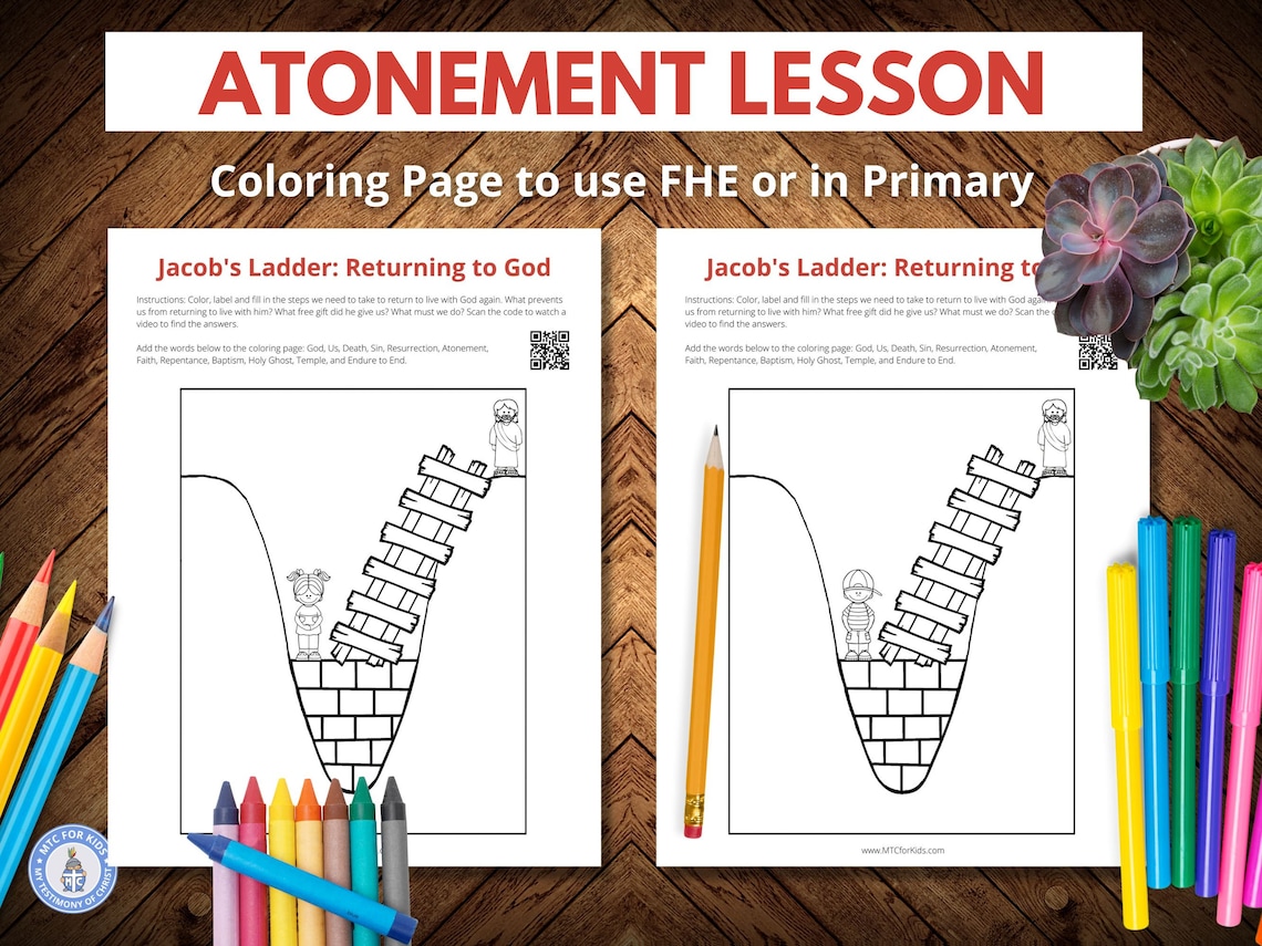 The Atonement of Jesus Christ Lesson for Kids: LDS Primary Lesson or ...