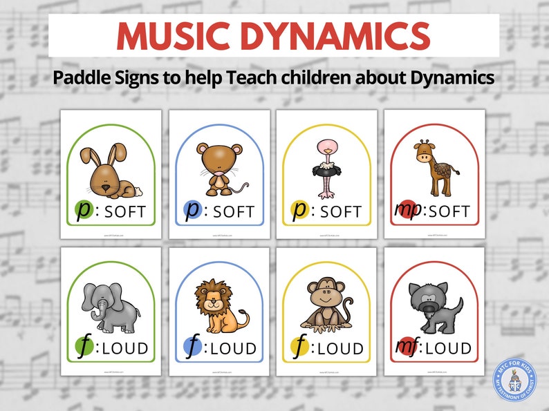 Music Dynamics: Teaching Children About Dynamics Visual Aids - Etsy