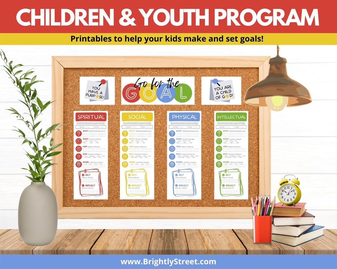 LDS Children and Youth Program Set & Make Goals Printable LDS Primary ...