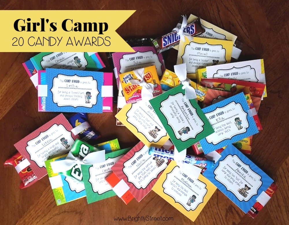 Girl's Camp Awards With Candy - Etsy