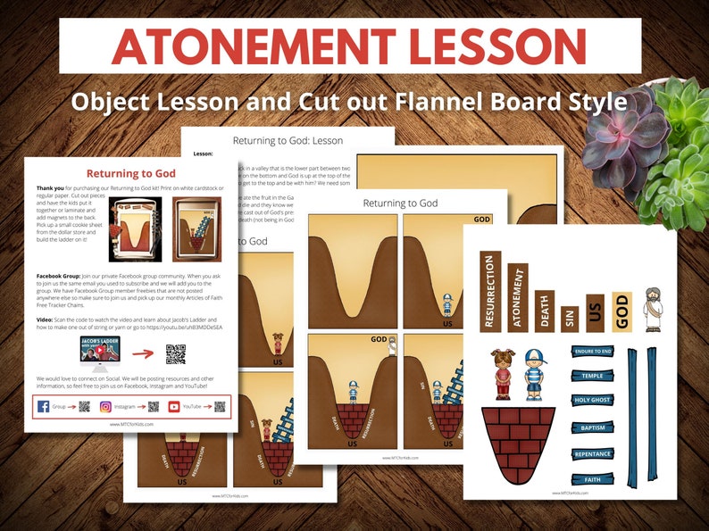 The Atonement of Jesus Christ Lesson for Kids: LDS Primary Lesson or ...