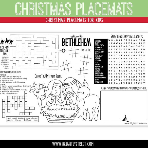 Christmas Placemats - Etsy