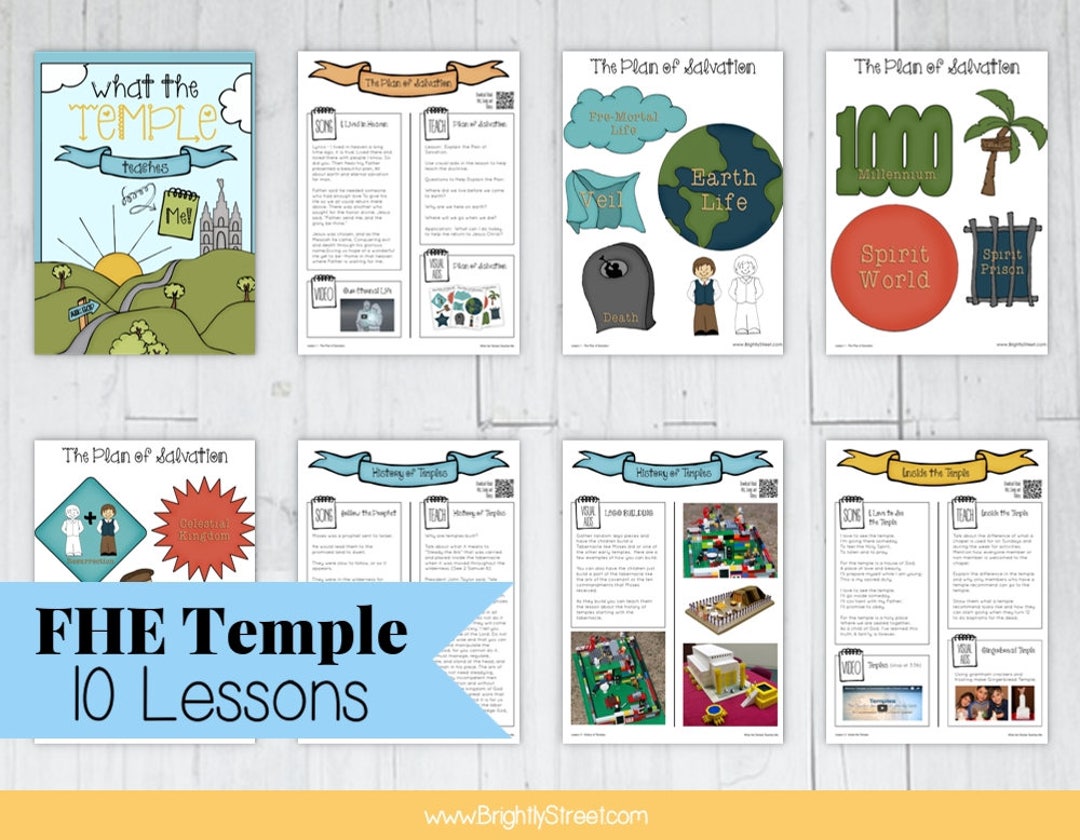 10 LDS Temple Lessons Booklet in Full Color for the Entire Family - Etsy