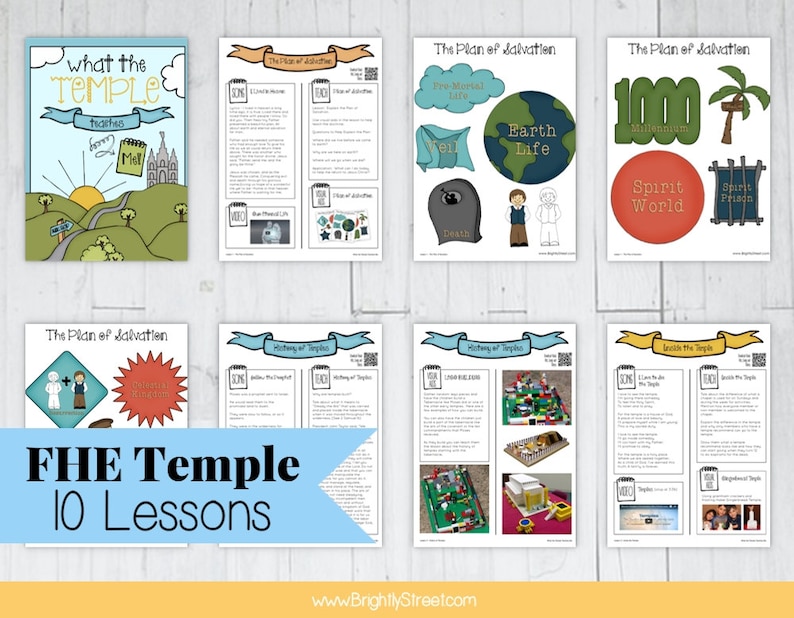 10 LDS Temple Lessons Booklet in Full Color for the Entire Family - Etsy
