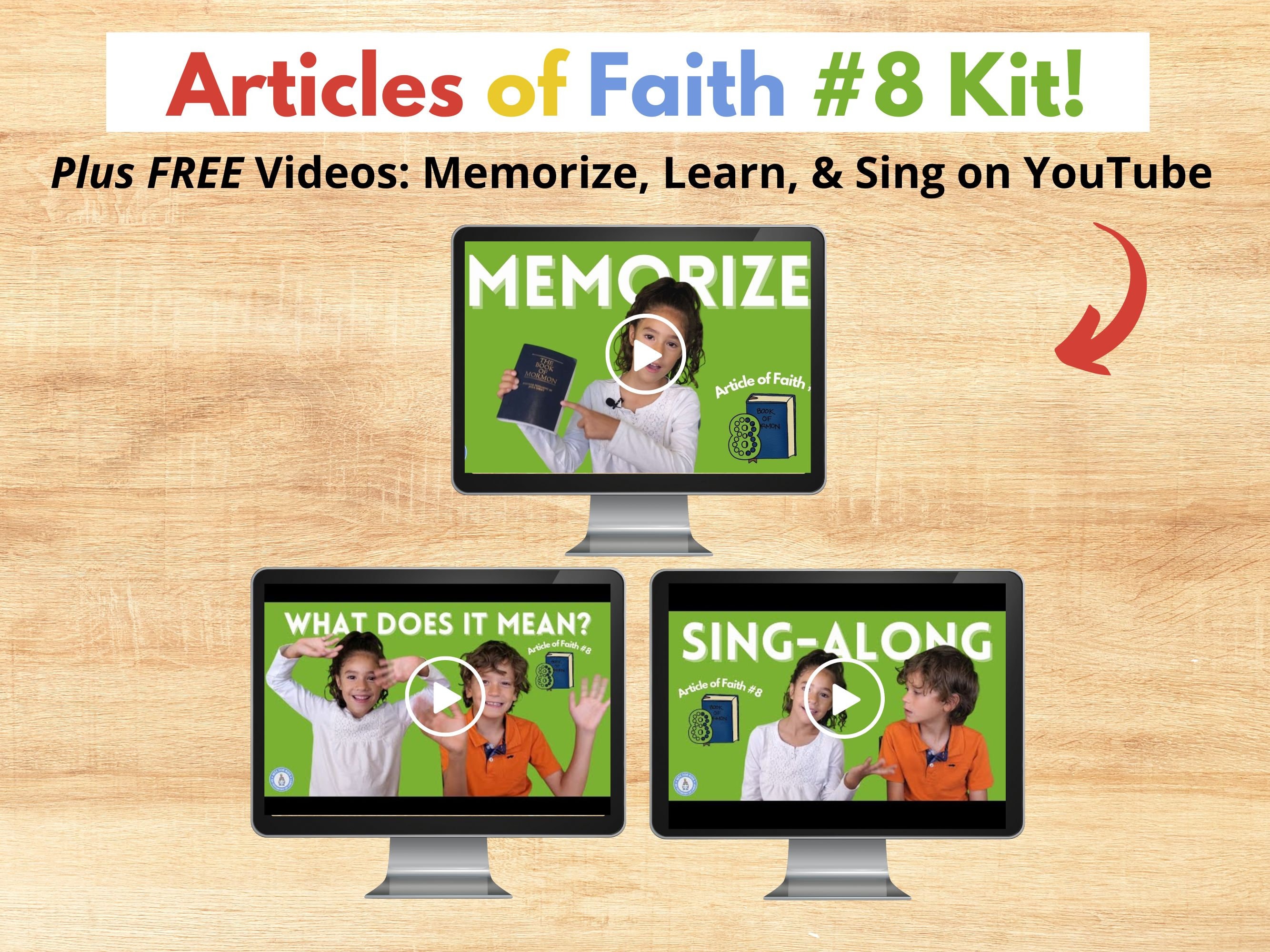 Articles of Faith #8 Complete Packet MEMORIZE the Articles of Faith - Etsy