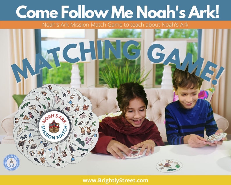 Noah's Ark Mission Match Game Come Follow Me Inspired by Spot It! - Etsy