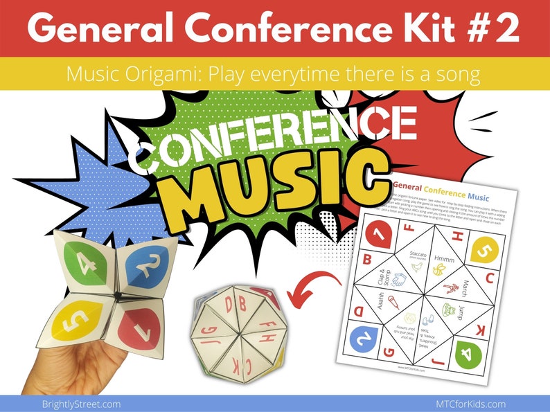 General Conference Kit #2: ALL Other Speaker Tags, Activities, Snack ...