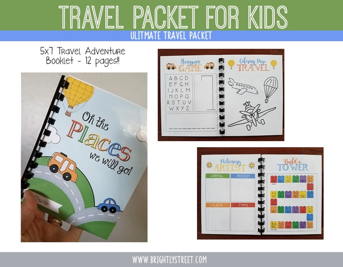 Traveling With Kids Travel Journal, Activity Book, Snack Station and ...
