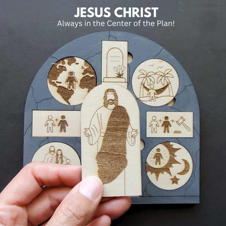 The Plan of Salvation Wood Missionary Teaching Tool: Custom Tag (preach ...