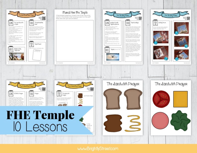 10 LDS Temple Lessons Booklet in Full Color for the Entire Family - Etsy