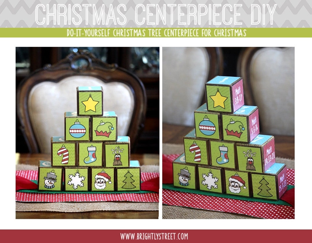 Christmas Centerpiece DIY Project Christmas-in-a-box lighttheworld - Etsy