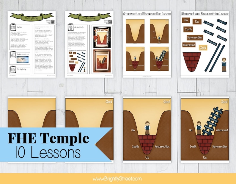 10 LDS Temple Lessons Booklet in Full Color for the Entire Family - Etsy
