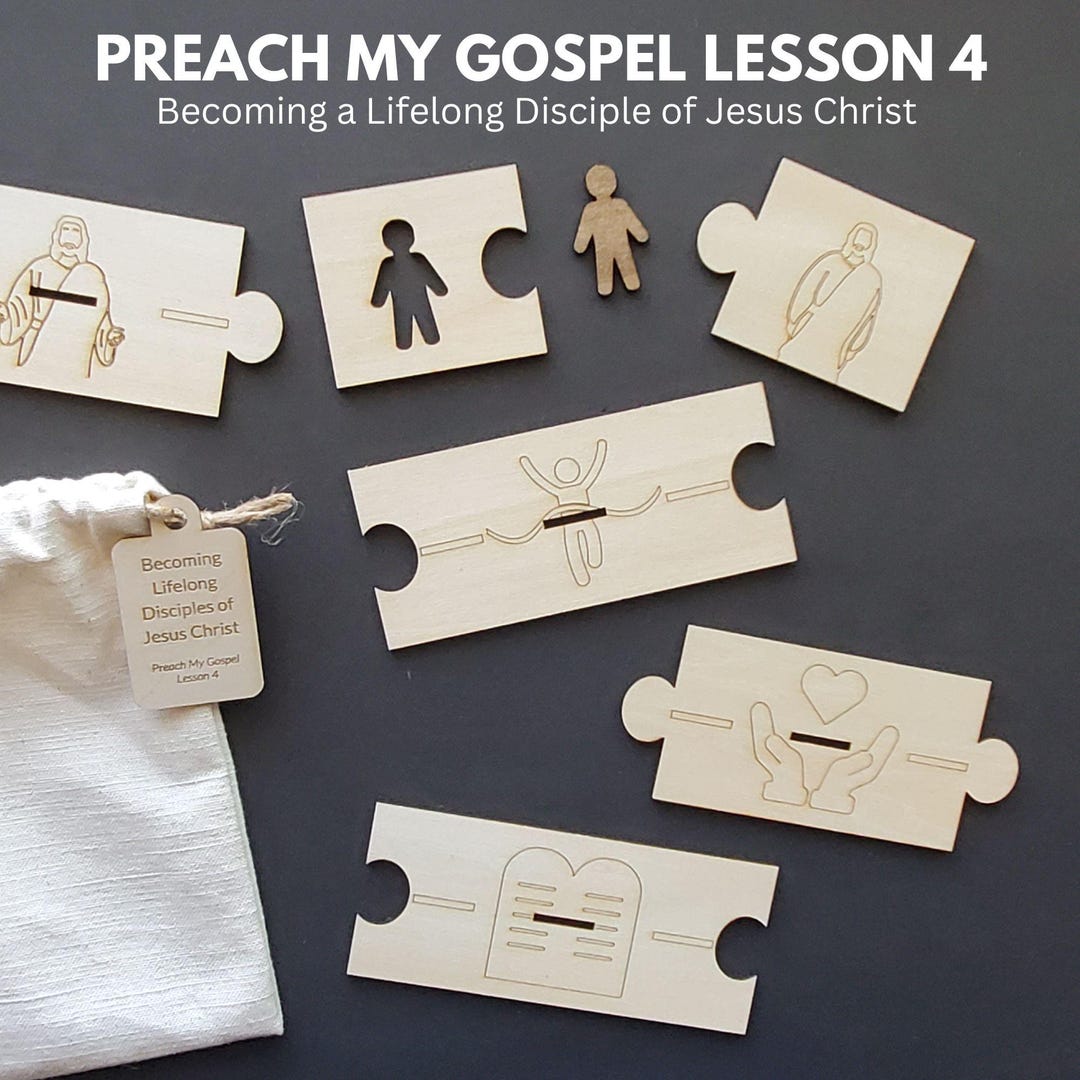LDS Missionary - Wooden Puzzle "disciple of Jesus Christ" Preach My ...