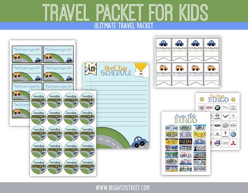Traveling With Kids Travel Journal, Activity Book, Snack Station and ...