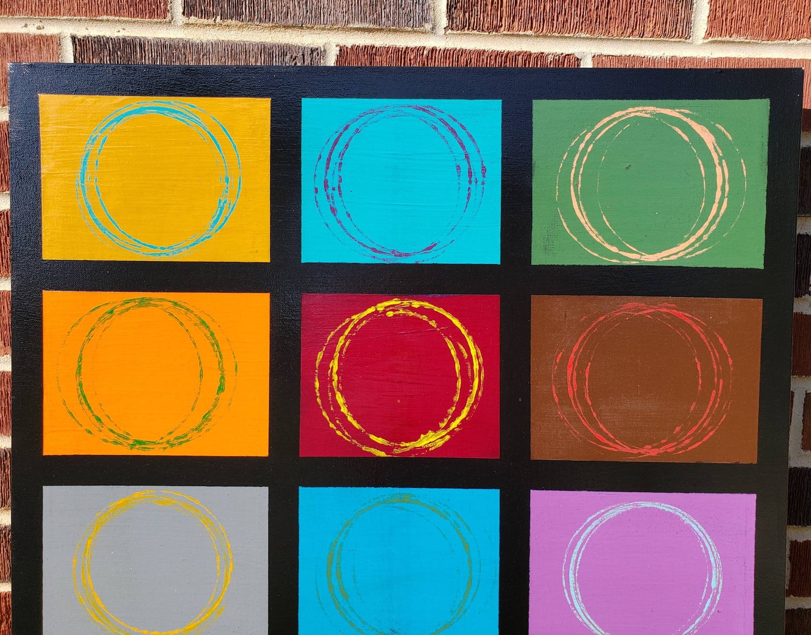 Geometric Wall Art Block Art Abstract Wall Decor Multicolor - Etsy