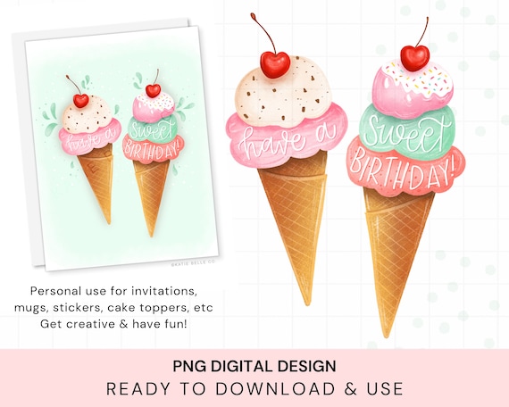 Ice Cream Party Clipart
