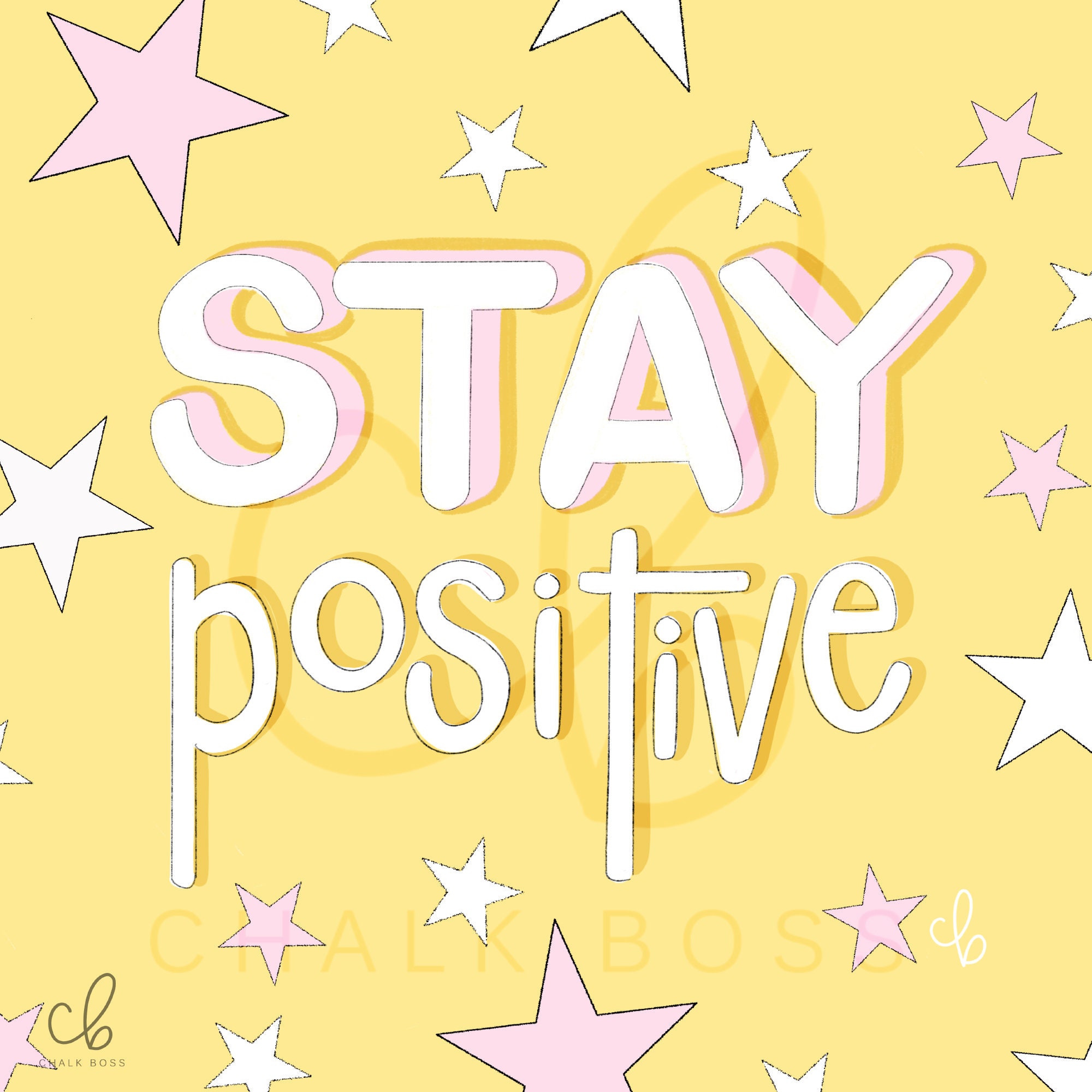 Positive Vibes Star Download Wallpaper Background | Etsy
