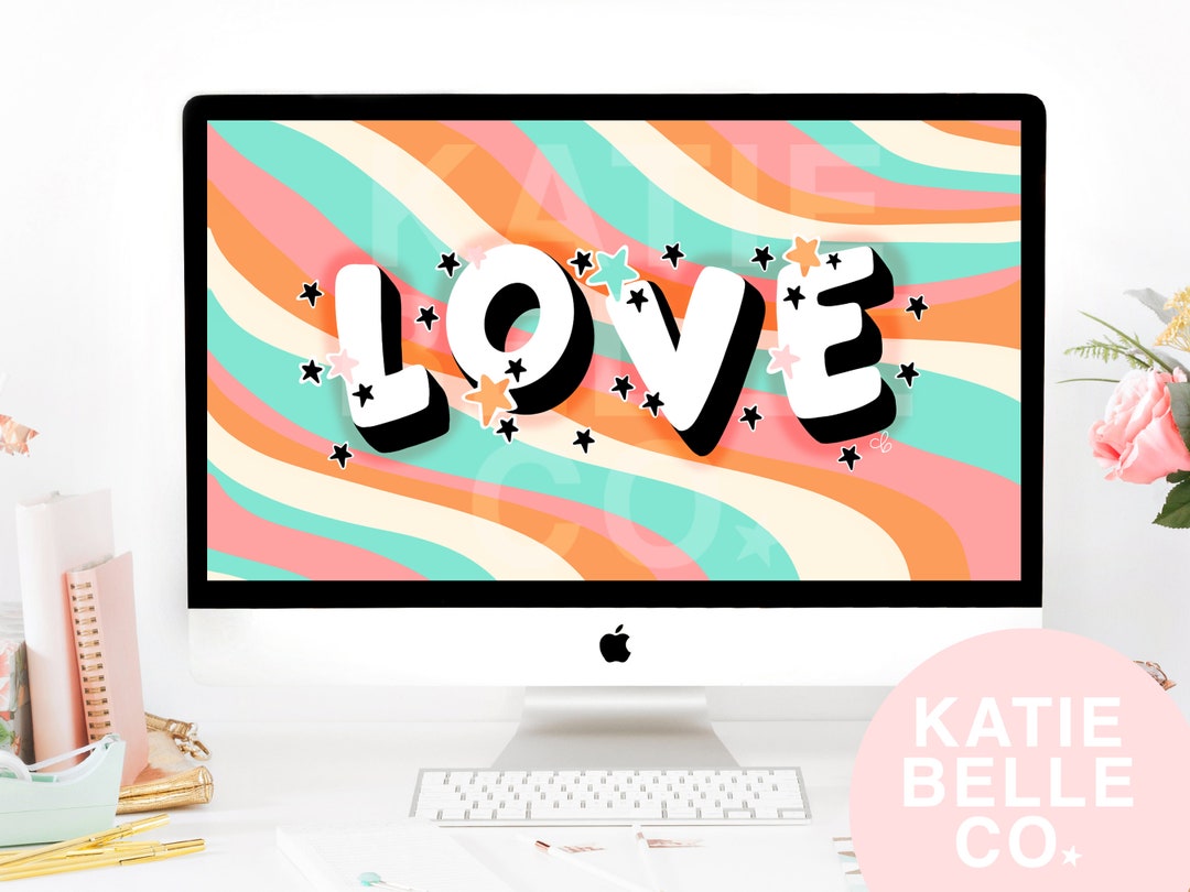 Groovy Background / Retro Background / Wallpaper Background / Laptop ...