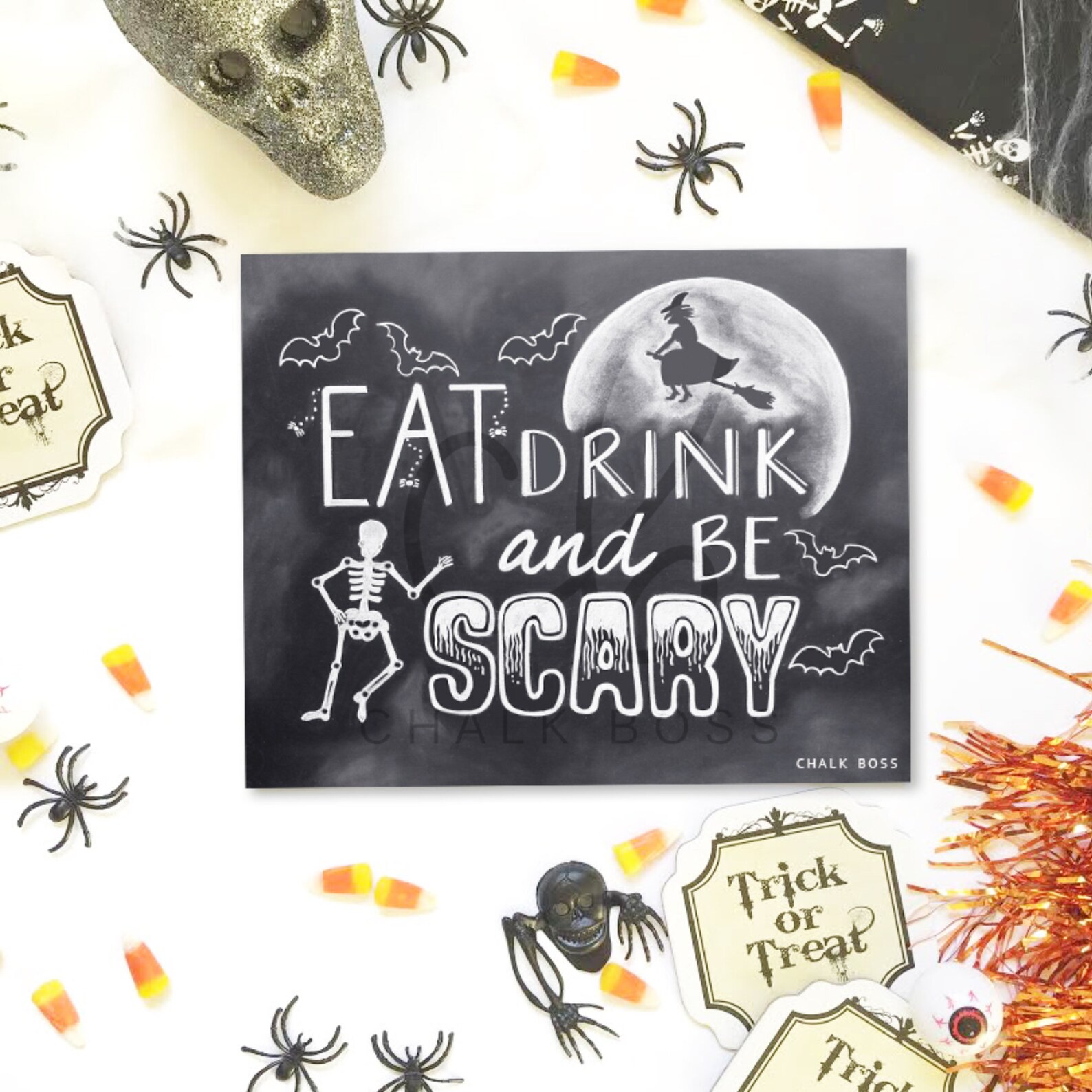 Halloween Party Sign Halloween Signs Halloween Wall Art | Etsy