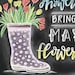 April Showers Bring May Flowers / Spring Decor / Easter Gifts / Mother ...