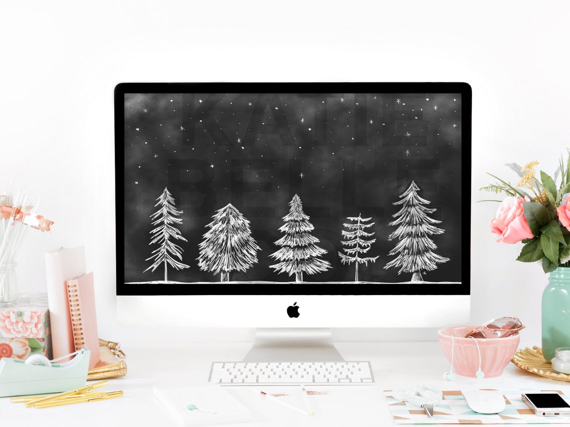 Winter Wonderland / Wallpaper Background / Laptop Wallpaper / - Etsy