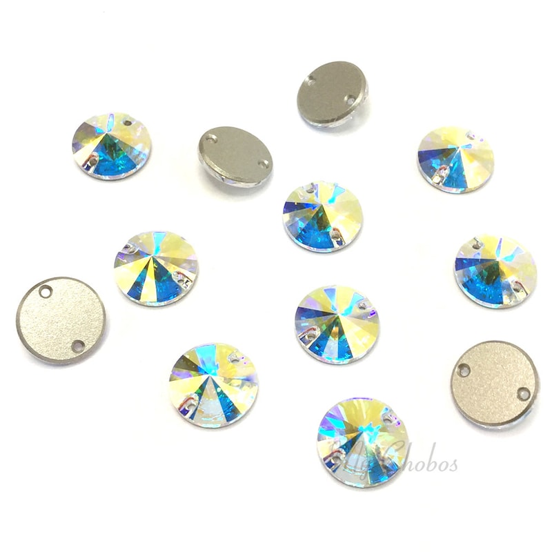 Clear Ab Rivoli 12 Mm - Etsy
