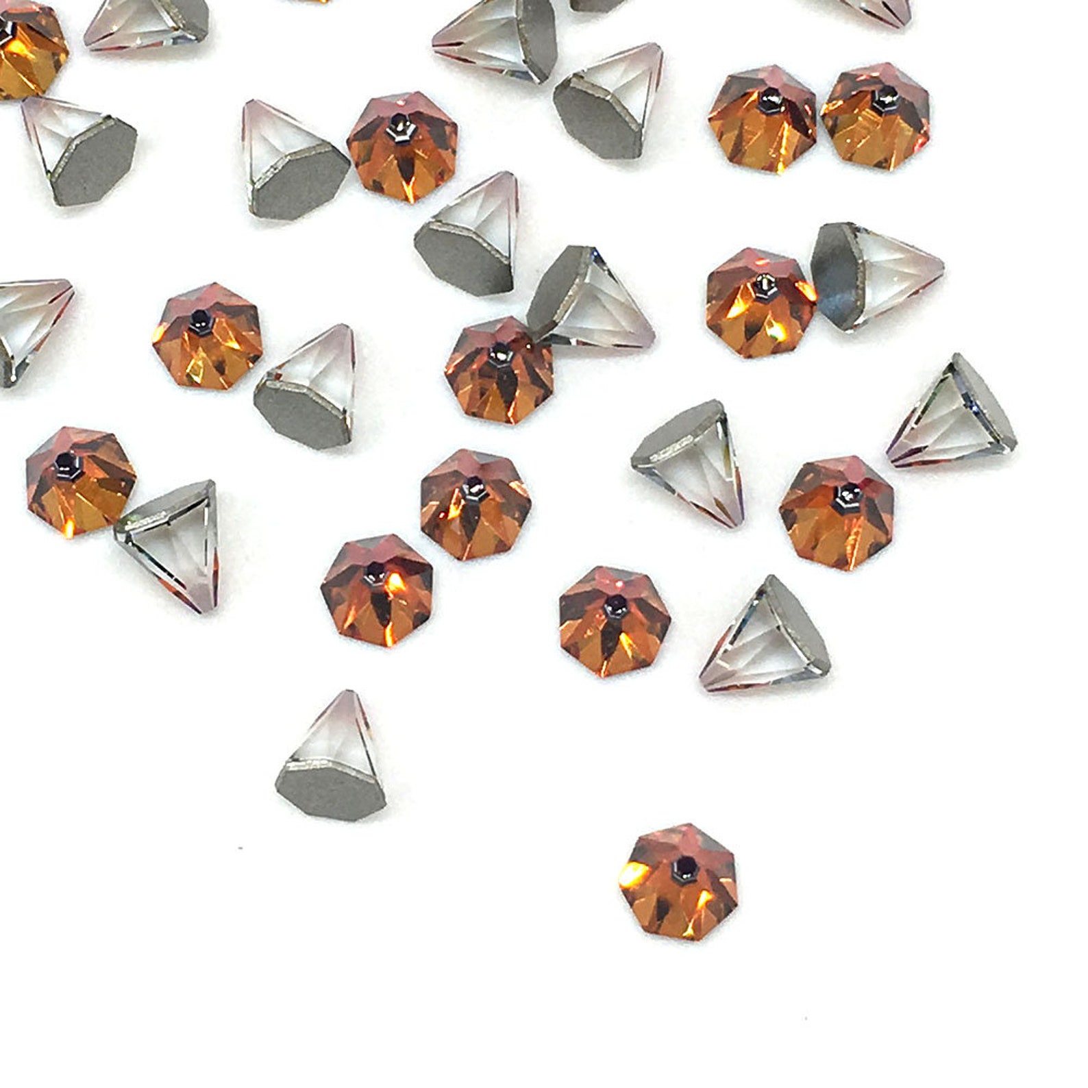 8 Swarovski 2019 Round Spike Crystal Flatback 4x4mm Nail Art - Etsy