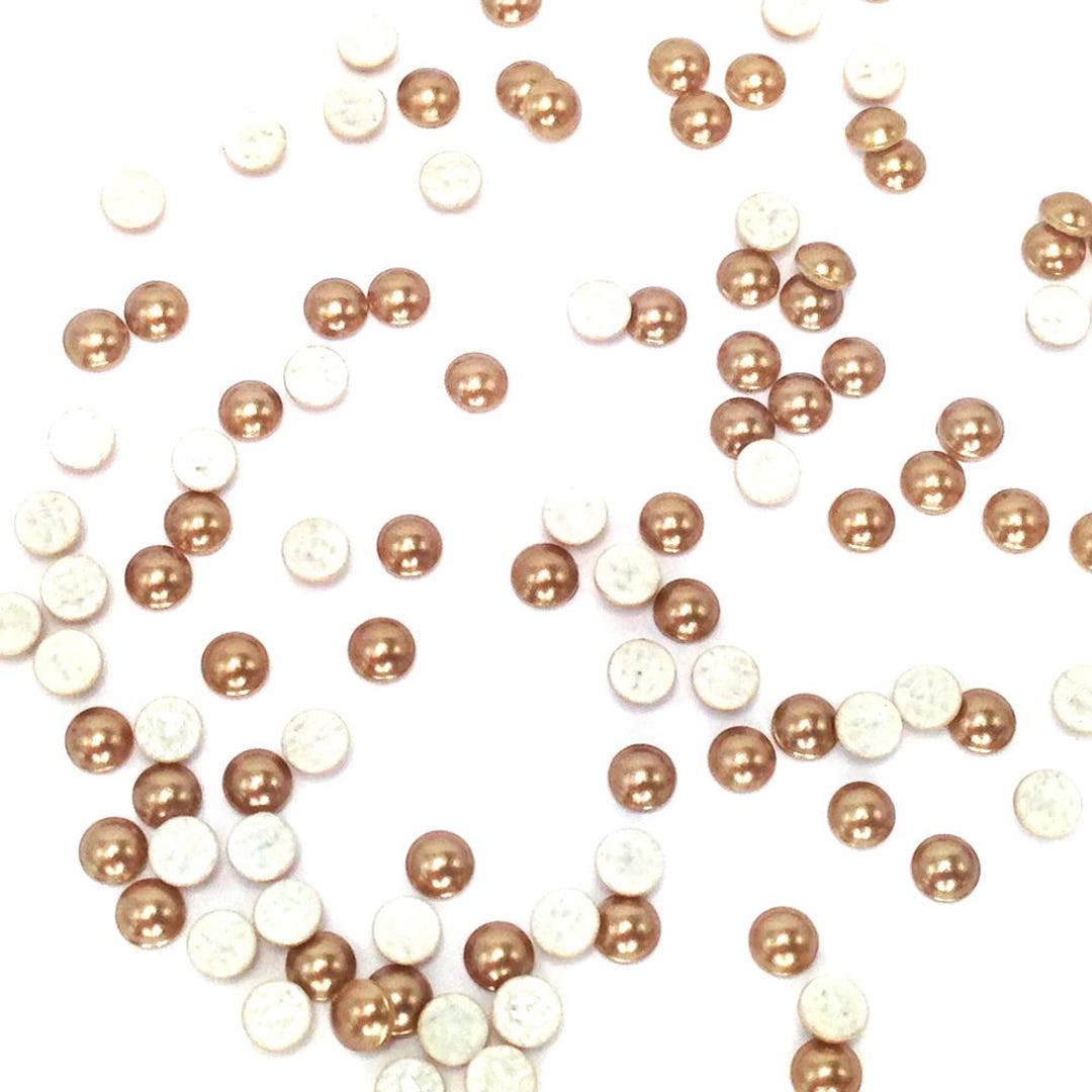 144 Pcs - Crystal Bronze Pearl (001 295) Swarovski 2080/4 Cabochon ...