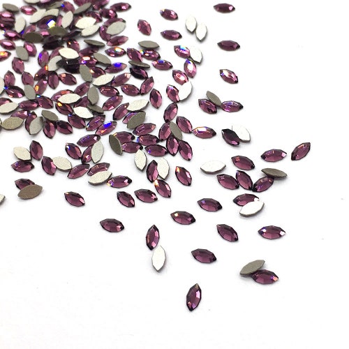 SWAROVSKI Crystals LIGHT SIAM Rhinestones Gems Stones Flat | Etsy