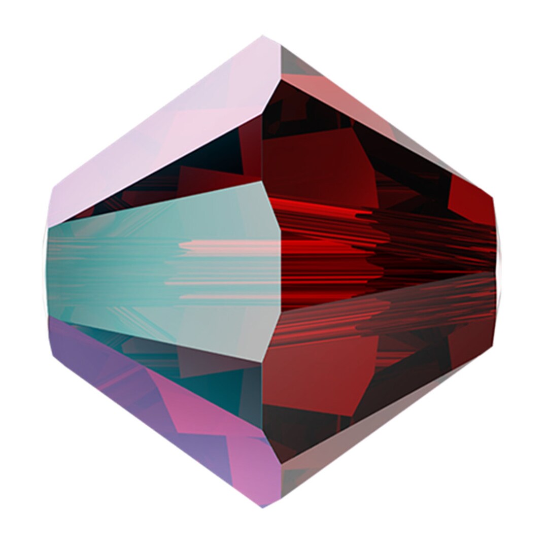 Siam Shimmer 208 SHIM Red Genuine Swarovski 5328 XILION - Etsy