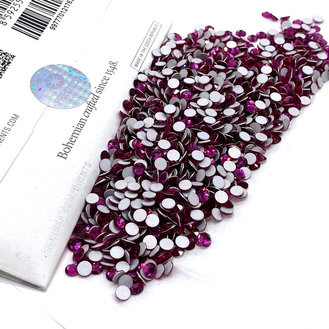 144 Pieces-fuchsia(70350)preciosa MC Chaton Rose MAXIMA Crystal ...