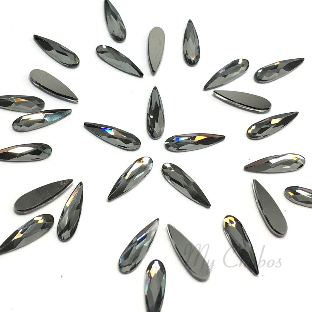 10 Pcs - Swarovski 2304 Raindrop Flatbacks No-hotfix 10x2.8mm Nail Art ...