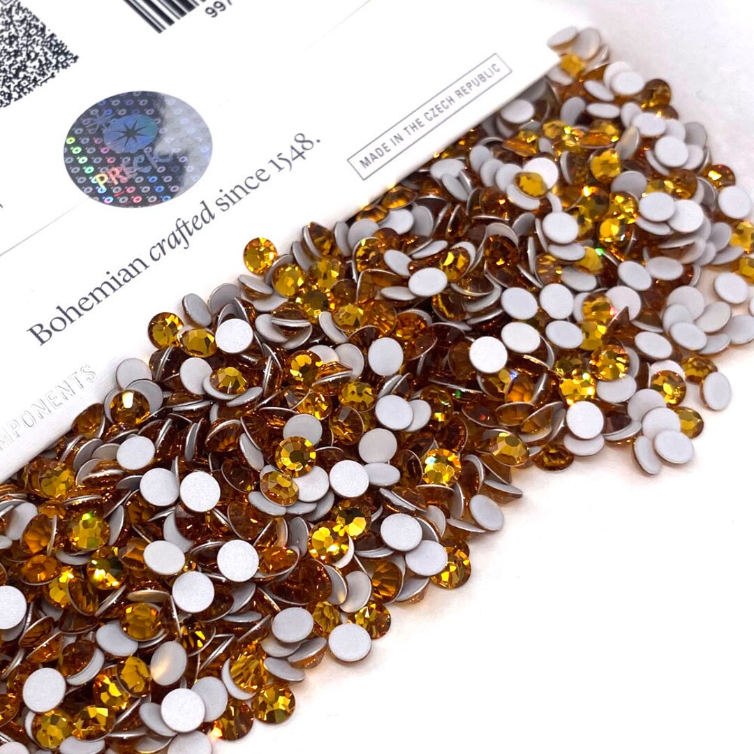 1440 Pieces - Topaz (10070) Preciosa MC Chaton Rose MAXIMA Flatbacks No ...