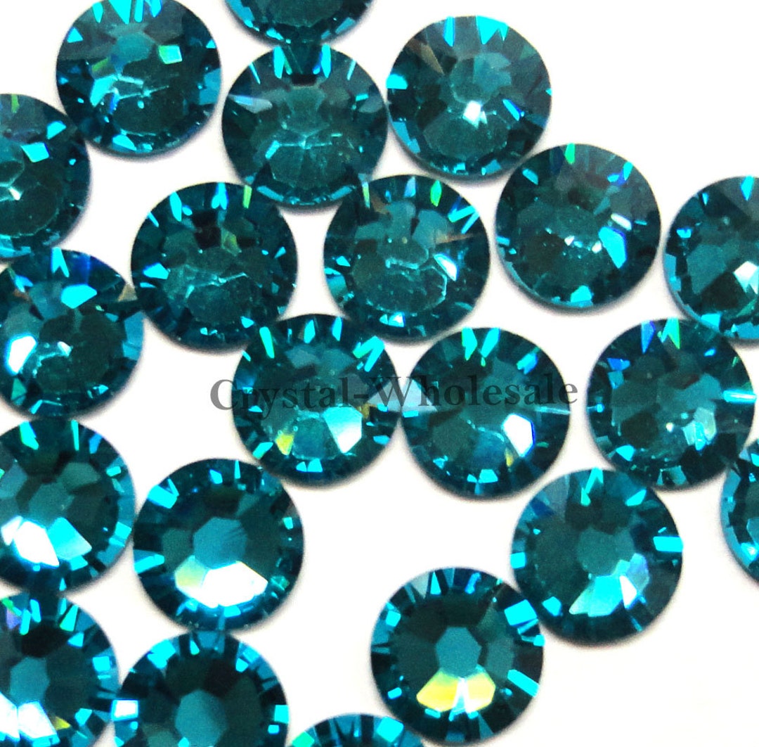 Blue Zircon 229 Swarovski 2088 XIRIUS 34ss Crystal Flatback No-hotfix ...