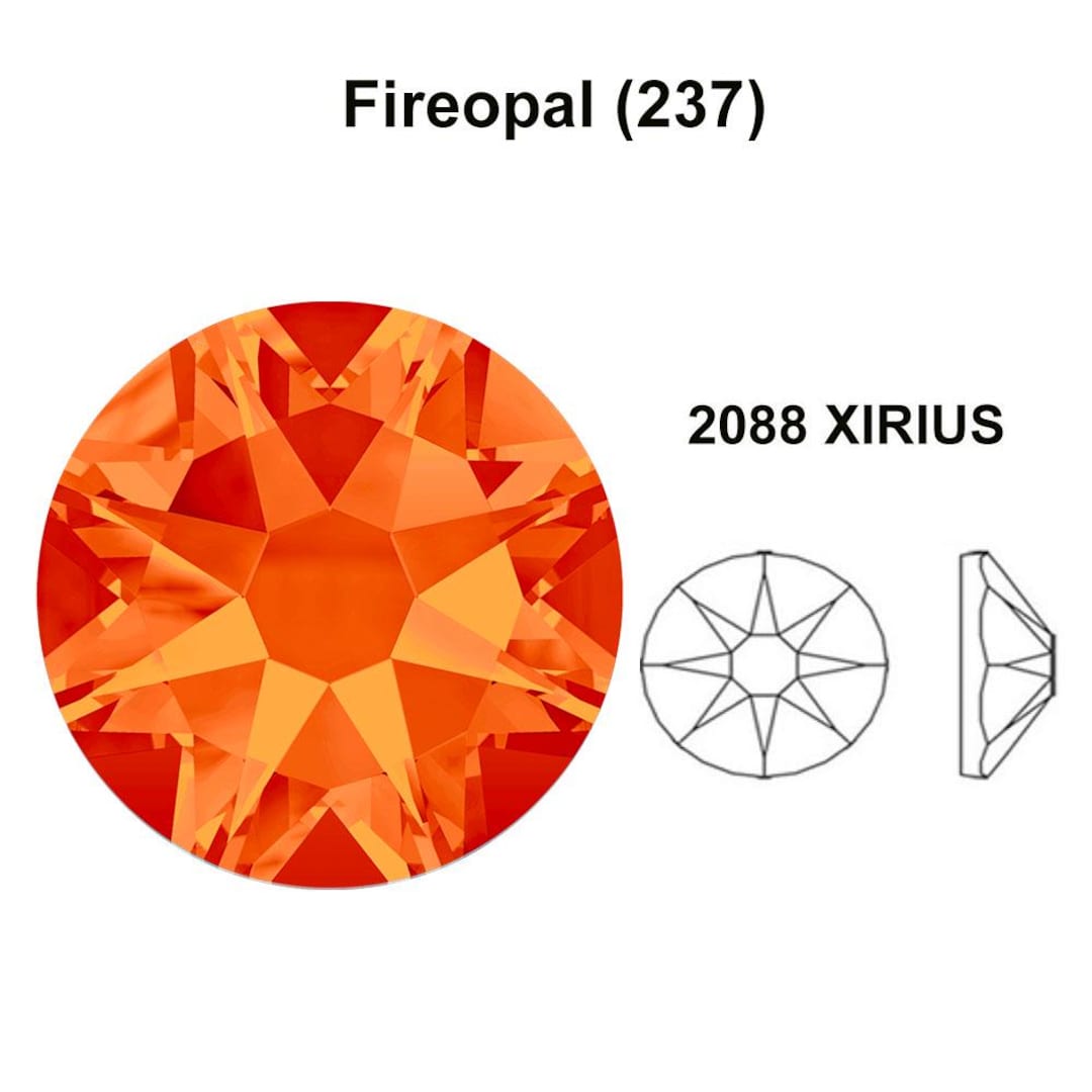 Fireopal (237) Swarovski 2088 XIRIUS 34ss Crystal Flatback No-hotfix ...