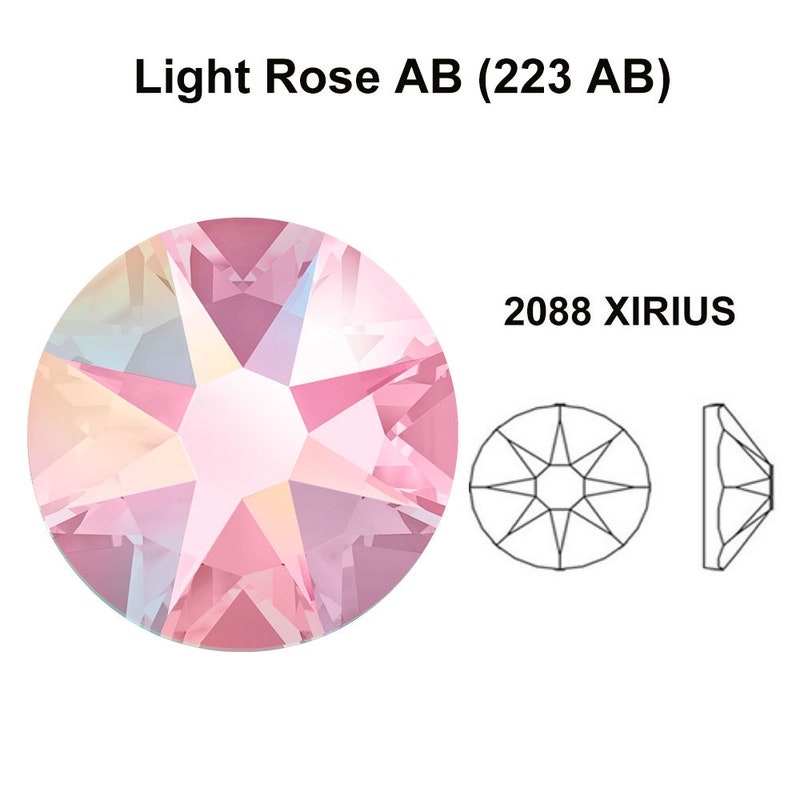 Light Rose Rhinestone Ss16 - Etsy