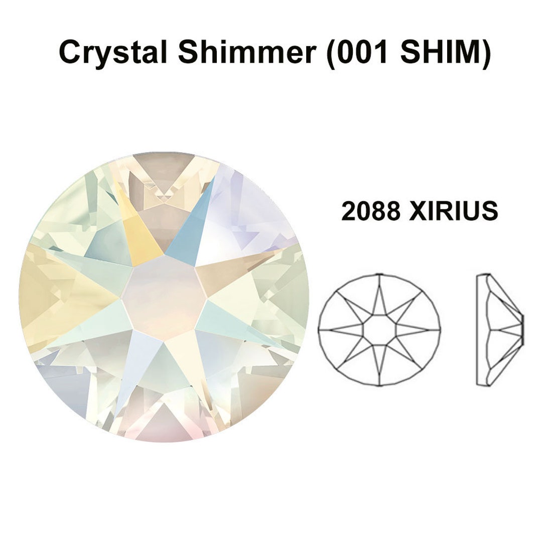 Crystal Shimmer (001 SHIM) Swarovski 2088 XIRUS 30ss Flatbacks No ...