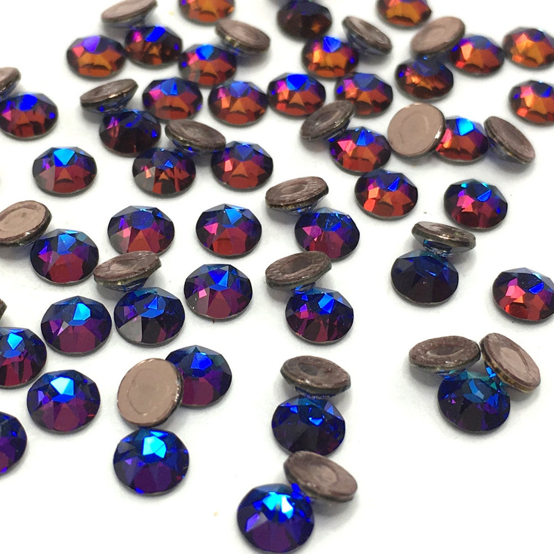36 Pcs - Crystal Meridian Blue (001 MBLUE) Swarovski 2078 XIRIUS 34ss ...