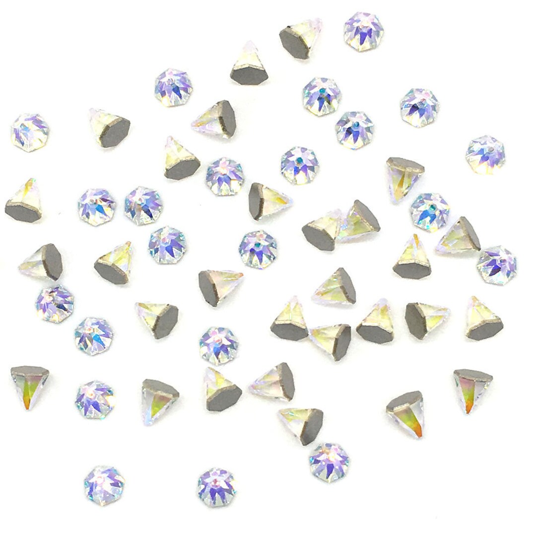8 Swarovski 2019 Round Spike Crystal Flatback 4x4mm Nail Art - Etsy