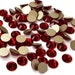 Siam (208) Swarovski 2088 XIRIUS 16ss Crystal Flatback No-hotfix Rhinestones Nail Art Dark Red ...