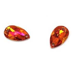 Crystal Astral Pink (001 API) Swarovski 3230 Drop Pear Shaped Sew-on ...