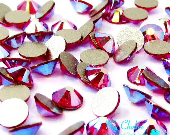 SWAROVSKI Crystals LIGHT SIAM Rhinestones Gems Stones Flat Back Non ...