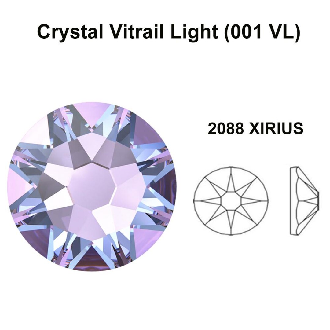 Crystal Vitrail Light (001 VL) Swarovski 2088 XIRIUS 40ss Flatbacks No ...