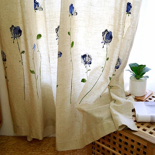 Embroidery Curtains - Etsy
