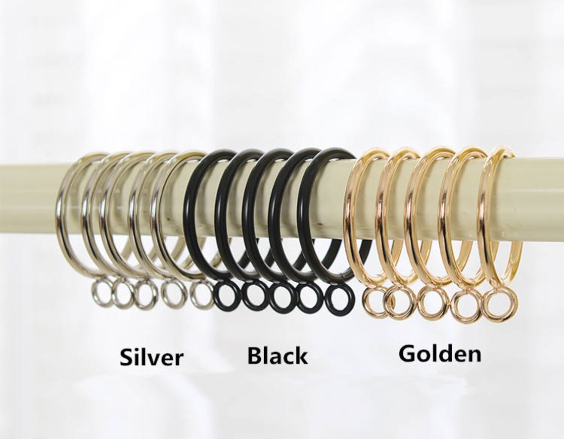 122 Bonus Metal Rod Rings in Black Silver Golden Colors. | Etsy