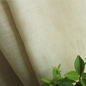 A Pair of Polyester Linen Blend Sheer Sheer Curtains Custom Made to ...