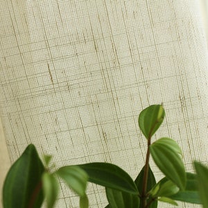 A Pair of Polyester Linen Blend Sheer Sheer Curtains Custom Made to ...