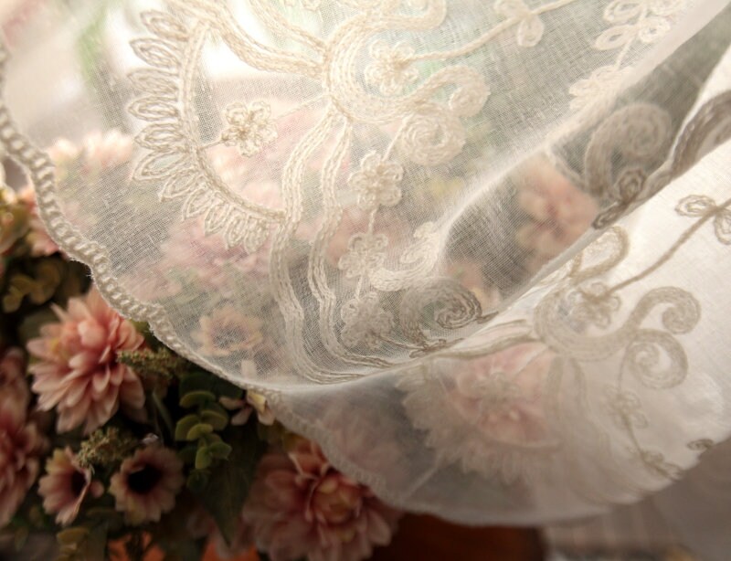 White Country Style Pull up Balloon Sheer Curtain With - Etsy Canada