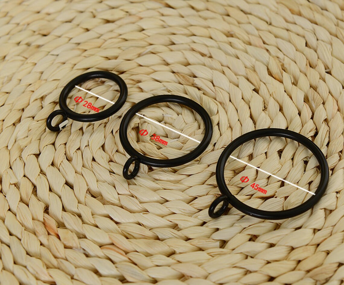 122 Bonus Metal Rod Rings in Black Silver Golden Colors. | Etsy